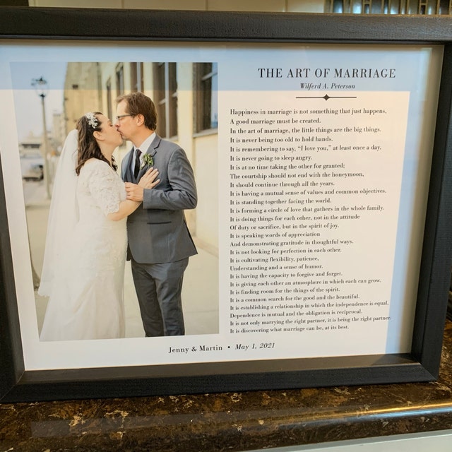 The Art of Marriage Photo Gift // Personalized Photo Print – Papermints