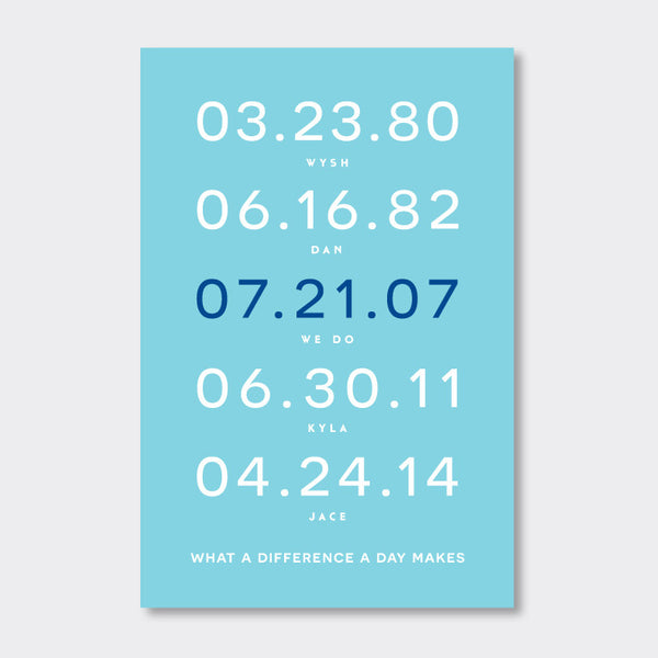 Special Dates Print // Multi Colors – Papermints