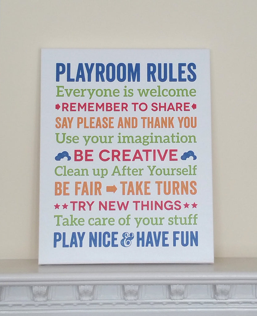 Brothers Words Wall Art Canvas // Boys Room Decor – Papermints